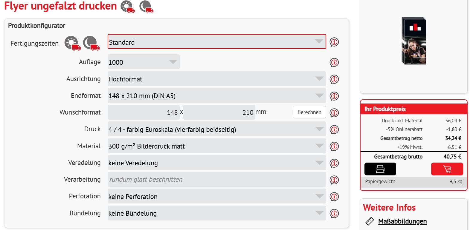 Kosten für Flyer – Preisliste 2025 - Druckvergleich